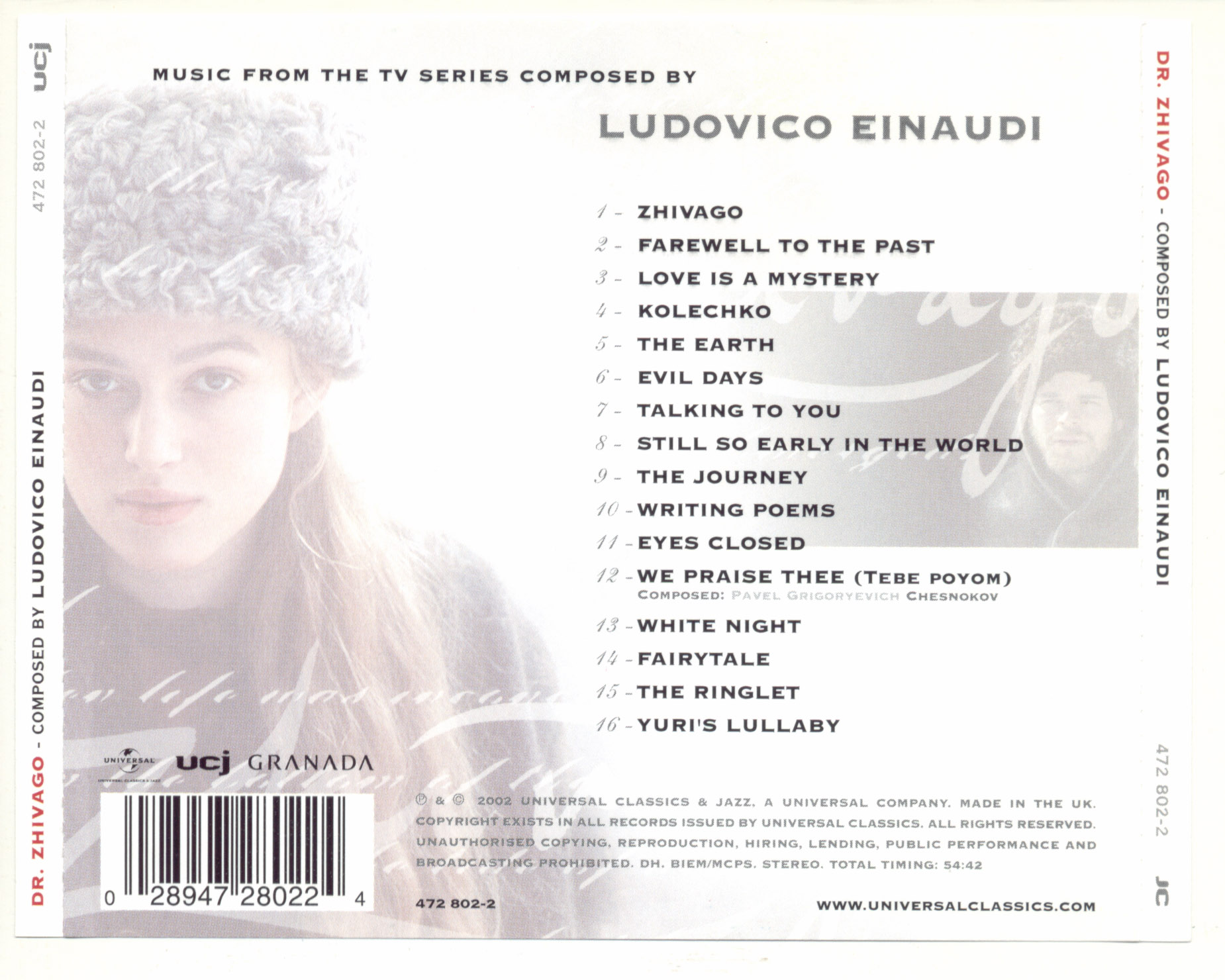 Doctor Zhivago : Back | CD Covers | Cover Century | Over 1.000.000 ...